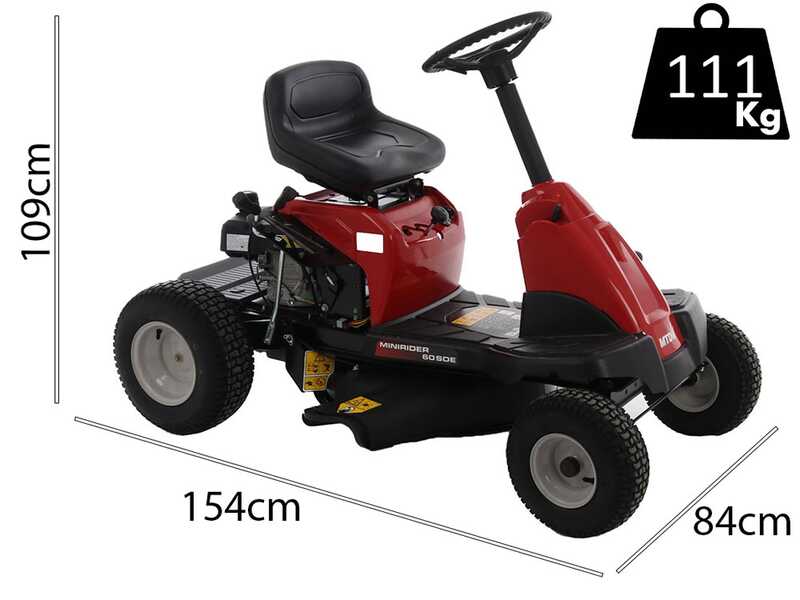 Tondeuse autoportée MTD Minirider 60 SDE , en Promo sur AgriEuro