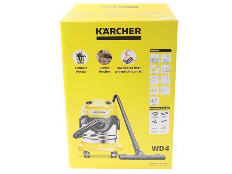 Karcher WD 4 S V-20/5/22 - Aspirateur multifonction en Promotion | AgriEuro