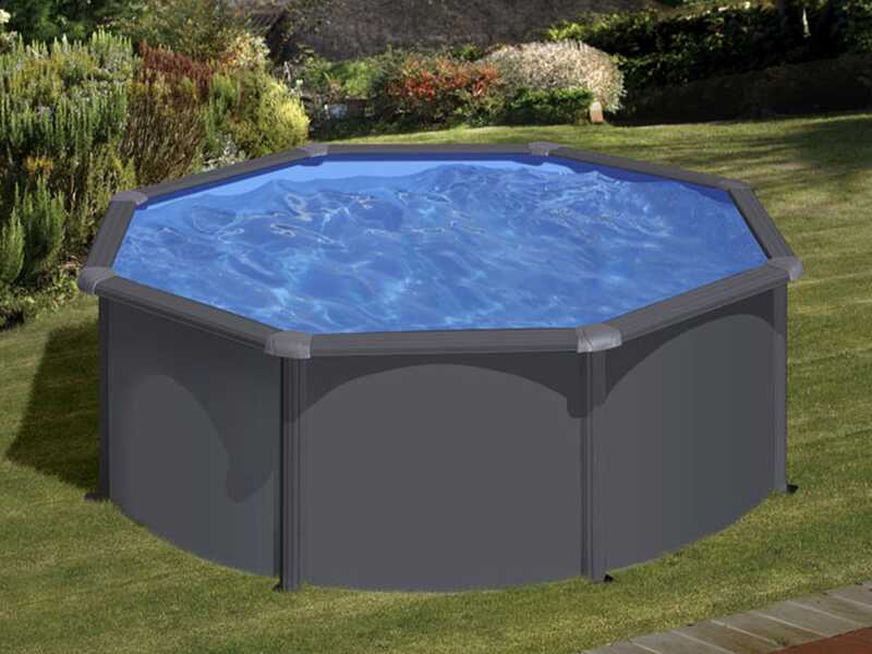 Gre - Piscine ronde Anthracite Ø300 x 120 cm en Promotion | AgriEuro